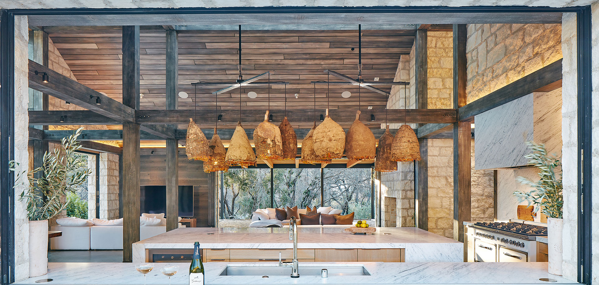 MICHAEL CAPP • Rare, Antique Wood, Custom Stone